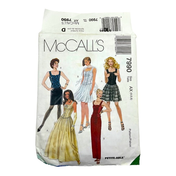 McCalls | Other | Mccalls 799 Sewing Pattern Corset Formal Dress | Poshmark